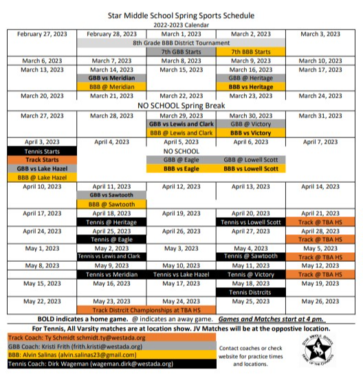 Track and Field | Star Middle School