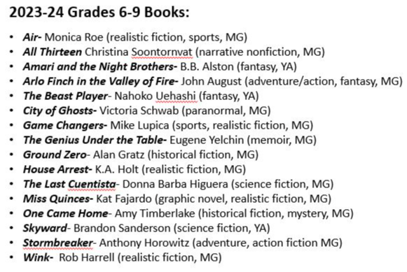 IBOB- Idaho Battle of the Books | Star Middle School