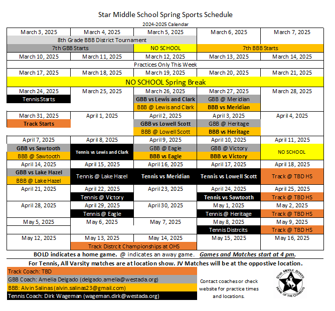 Track and Field | Star Middle School