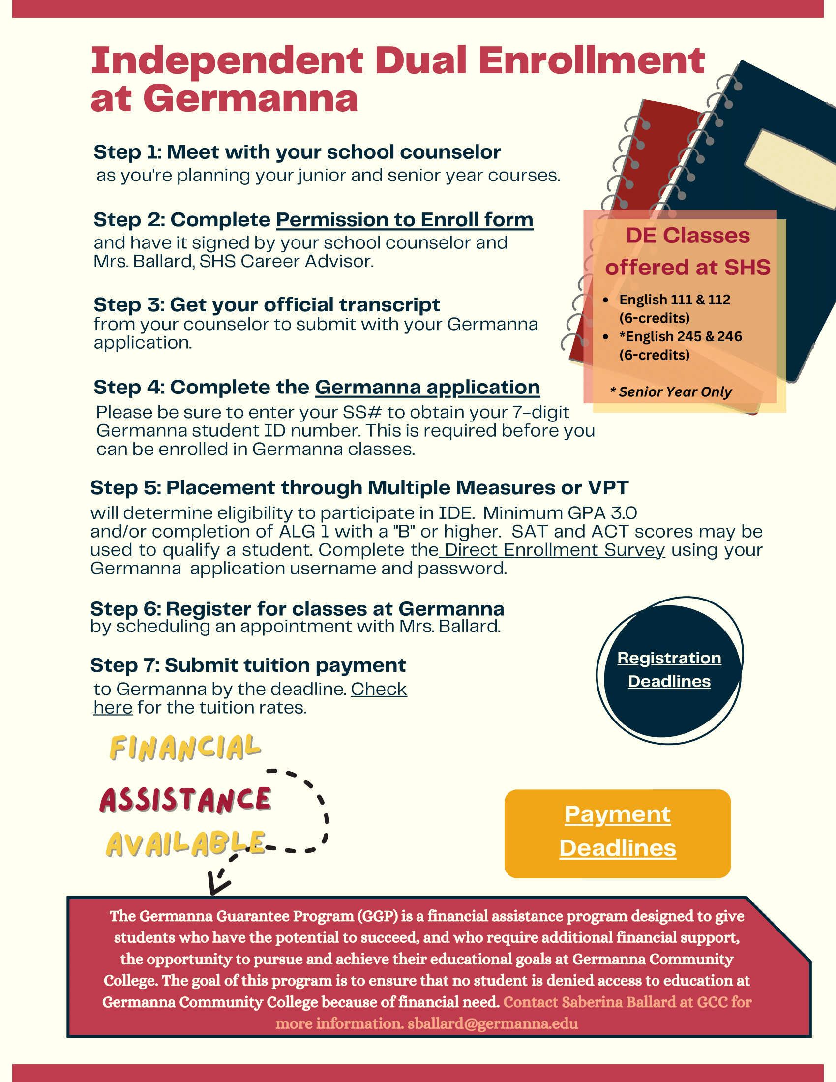 Dual Enrollment Program | Spotsylvania High School