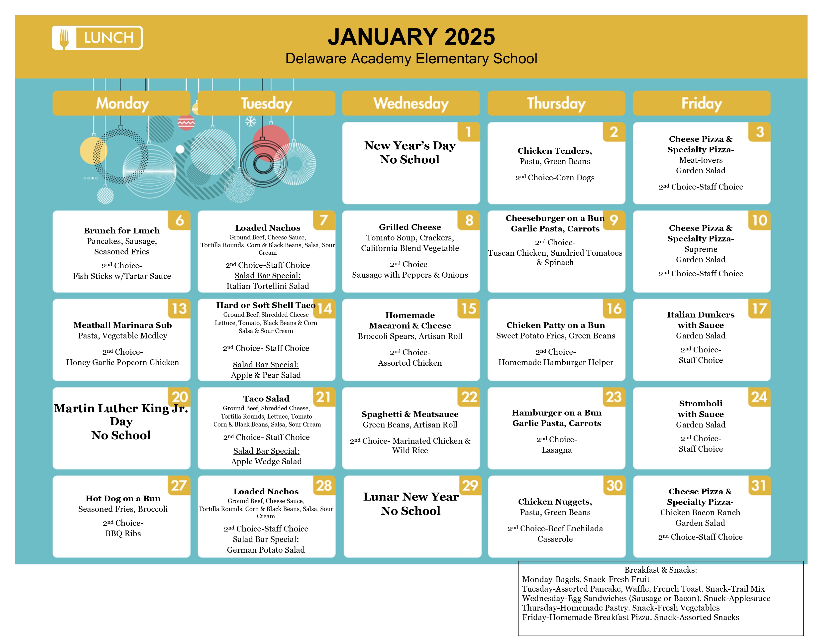 School Lunch Menus | Delaware Academy CSD at Delhi