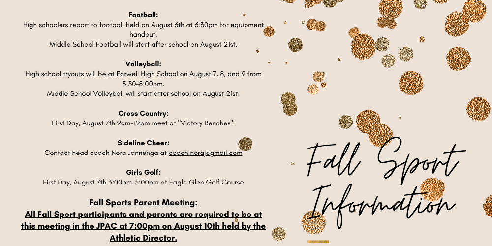 Athletics | Farwell Area Schools