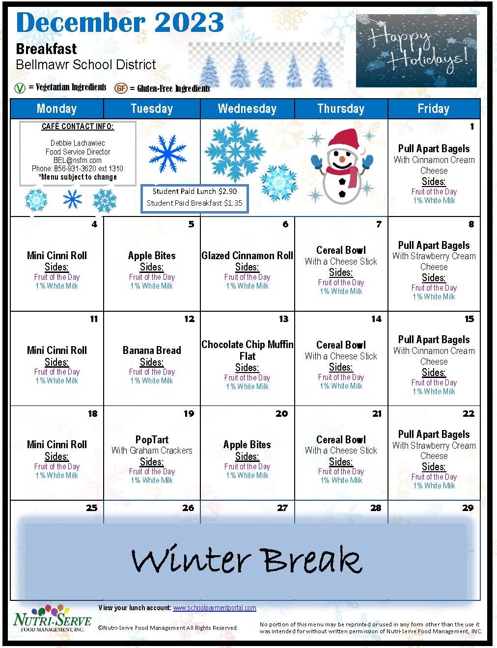 Bellmawr School Menu | Bellmawr Public School District