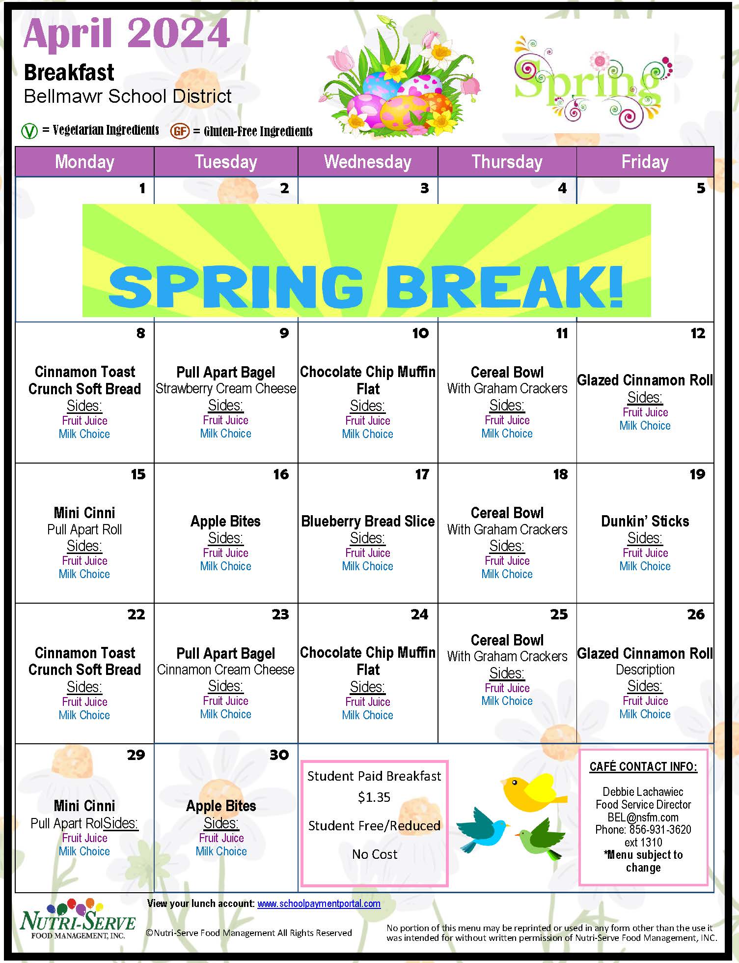 Bellmawr School Menu | Bellmawr Public School District