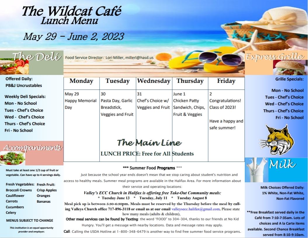 Dining Mobile | Halifax Area School District