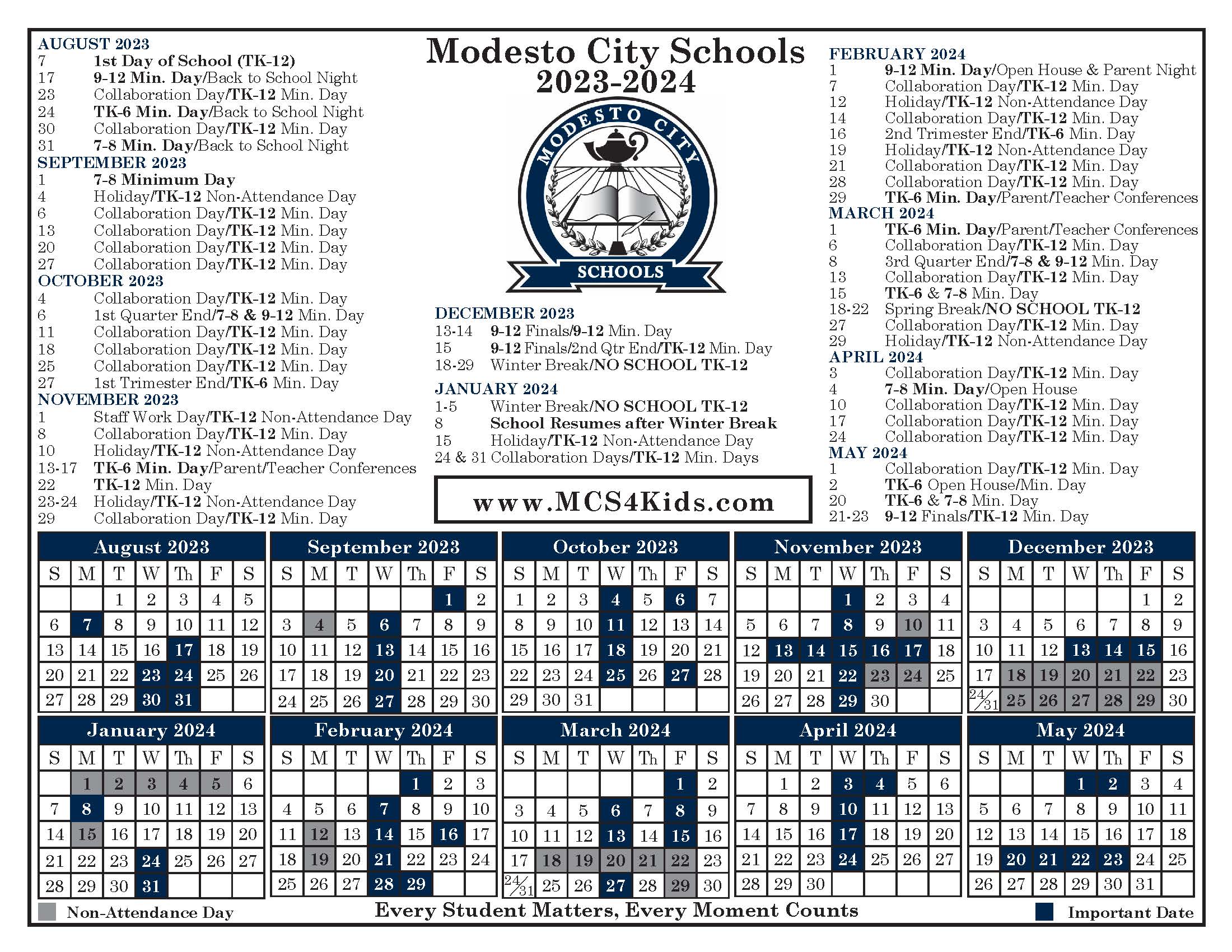 Bell Schedule / School Calendar | Fred C. Beyer High School