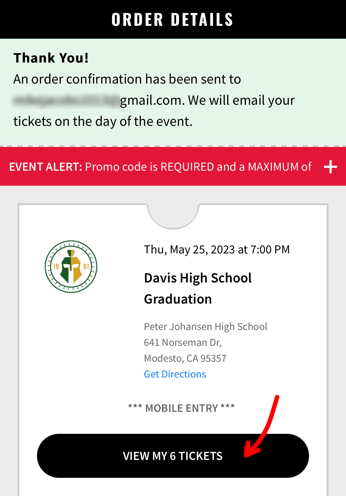 Graduation Tickets | Grace M. Davis High School