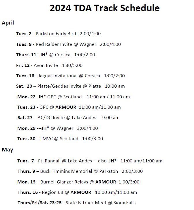 Track | Tripp-Delmont School District