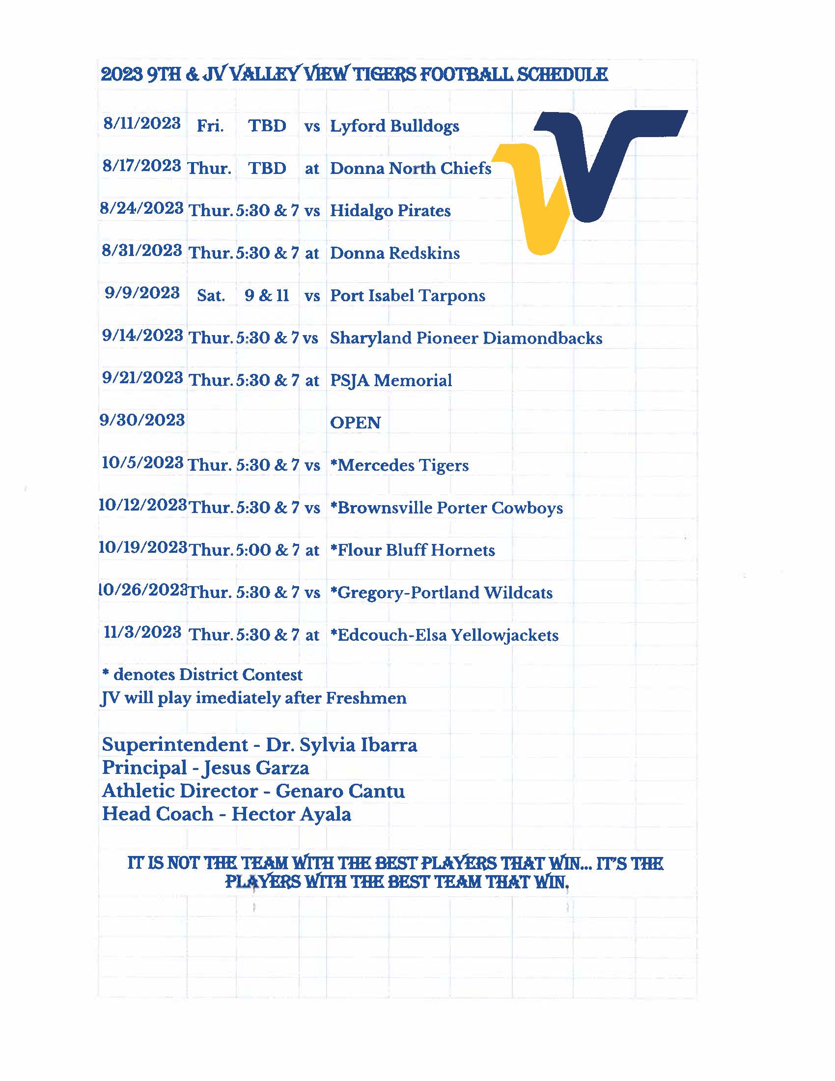 Football | Valley View ISD