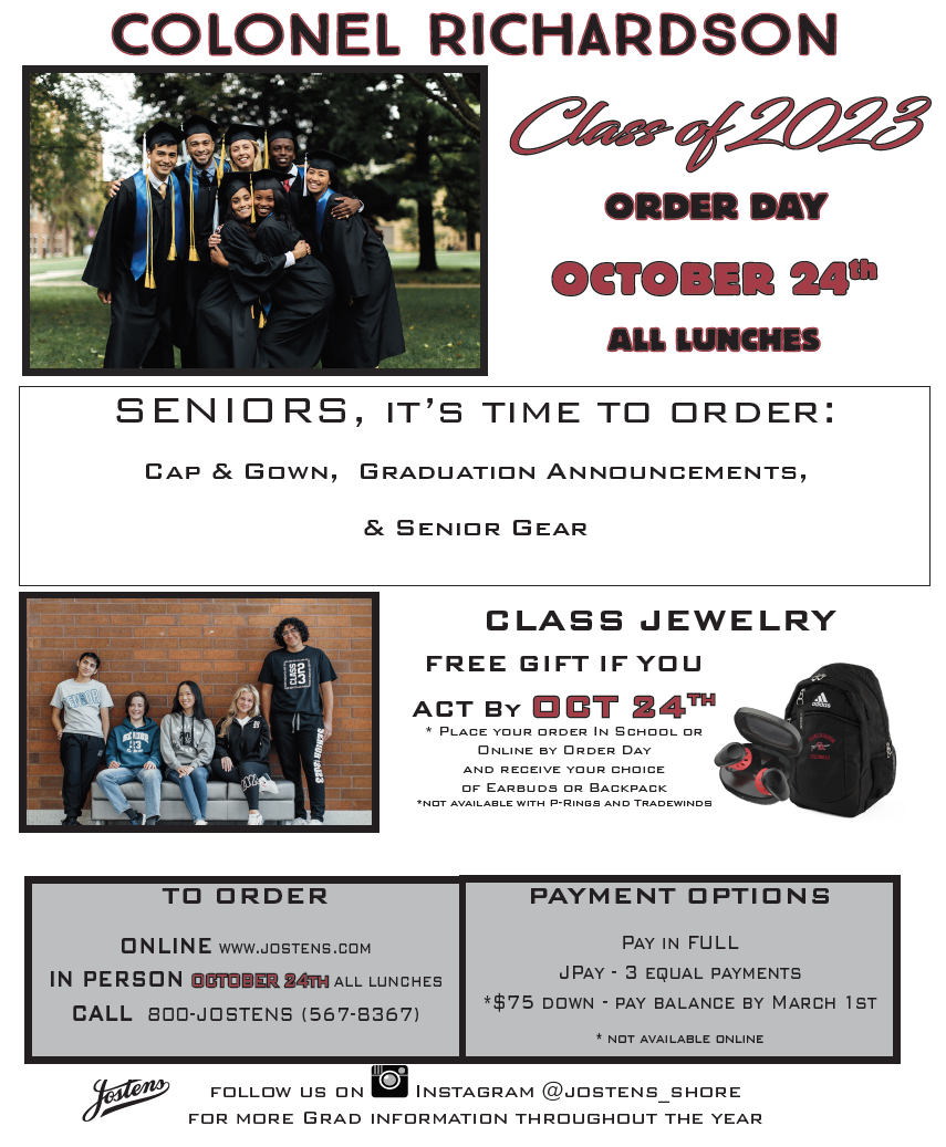 Senior Information | Colonel Richardson High School