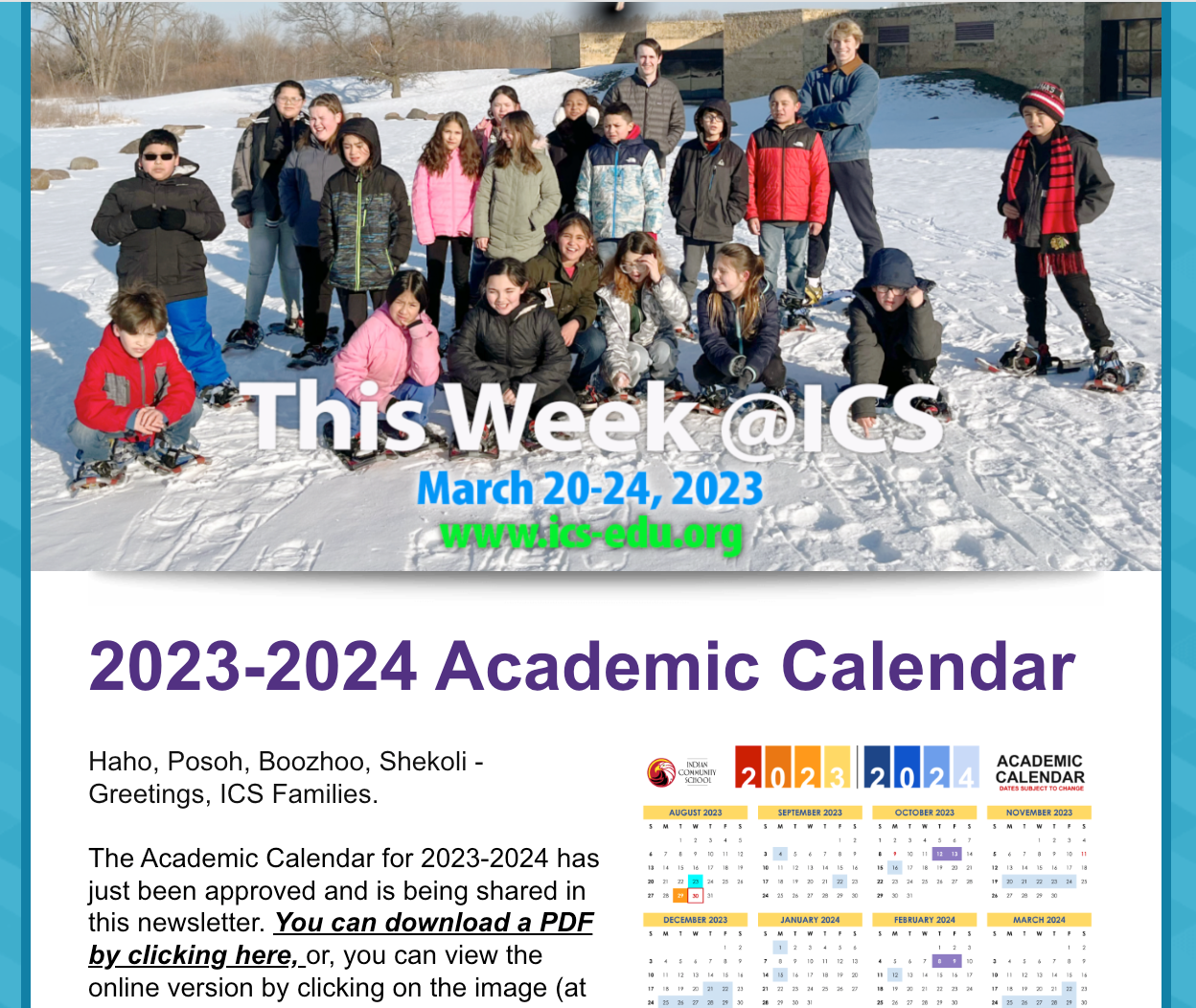 Communications and Marketing | Indian Community School