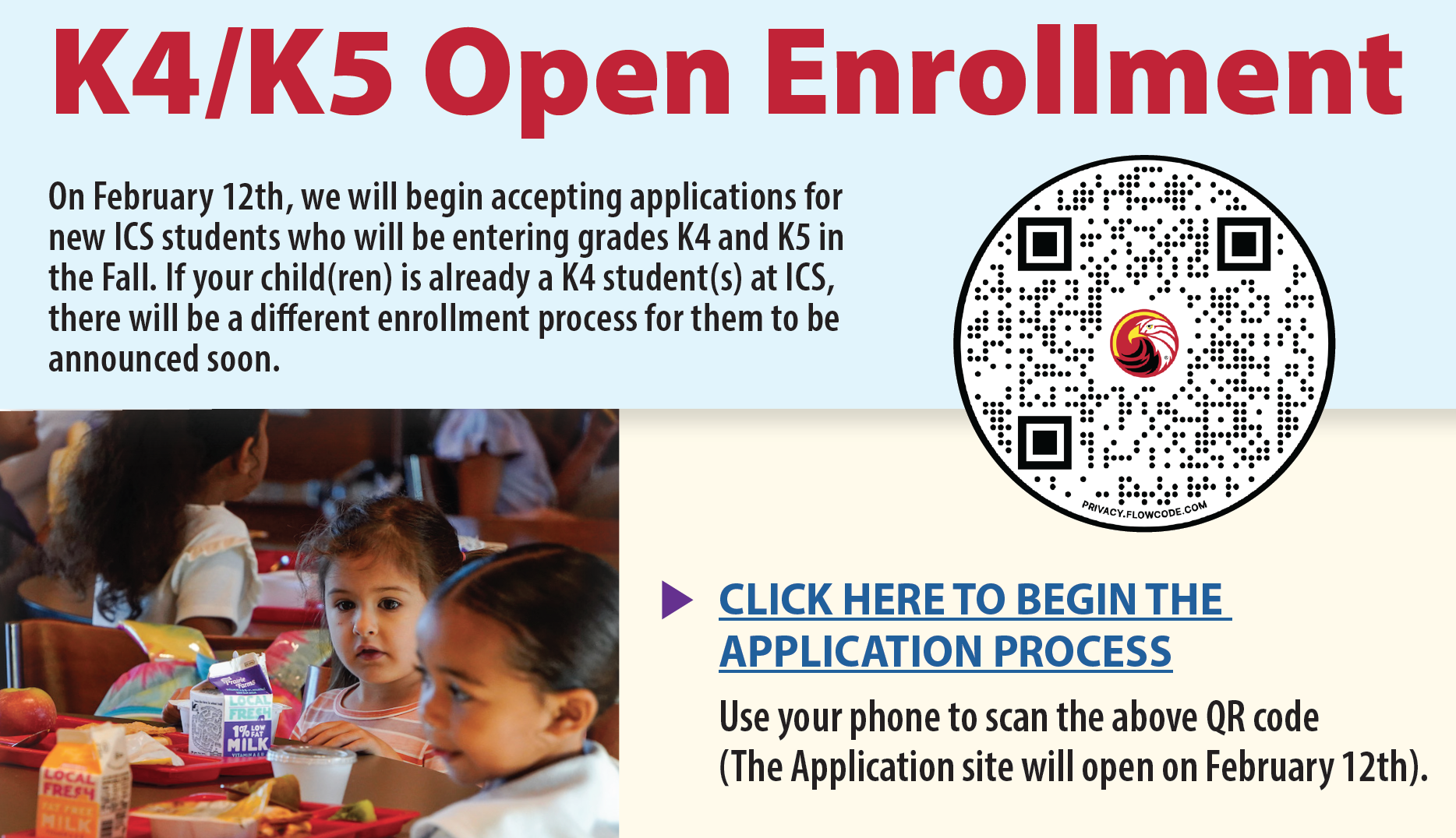 Apply K4 - K5 Enrollment | Indian Community School