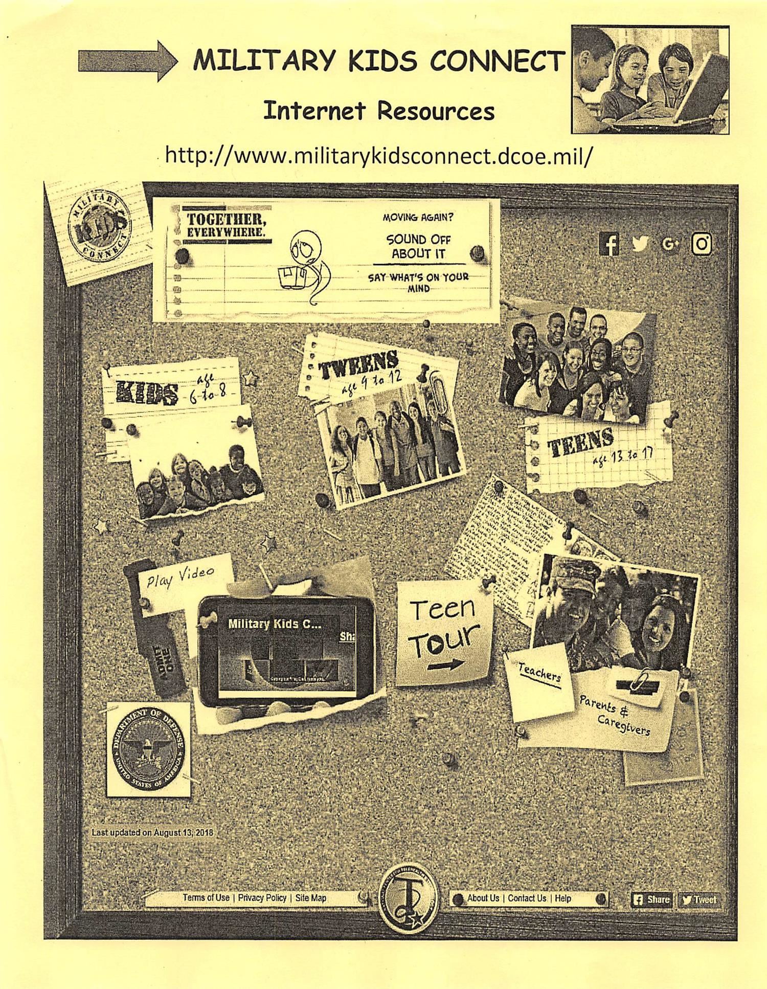 Military Family Resources | Highland Middle School