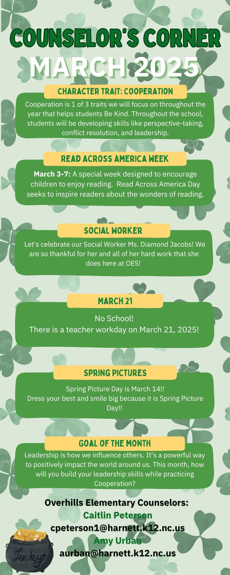 Guidance Corner | Overhills Elementary School