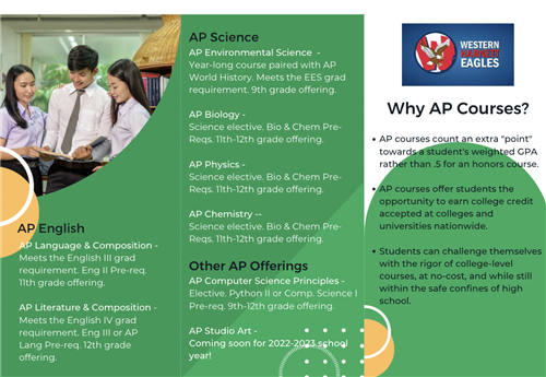 AP Course Offerings | Western Harnett High School