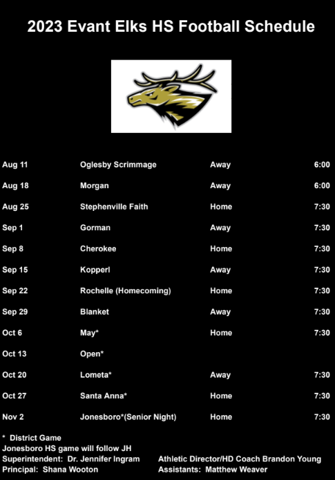 Football | Evant Independent School District