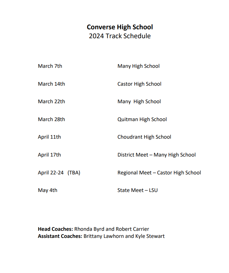 Wildcat Track | Converse High School