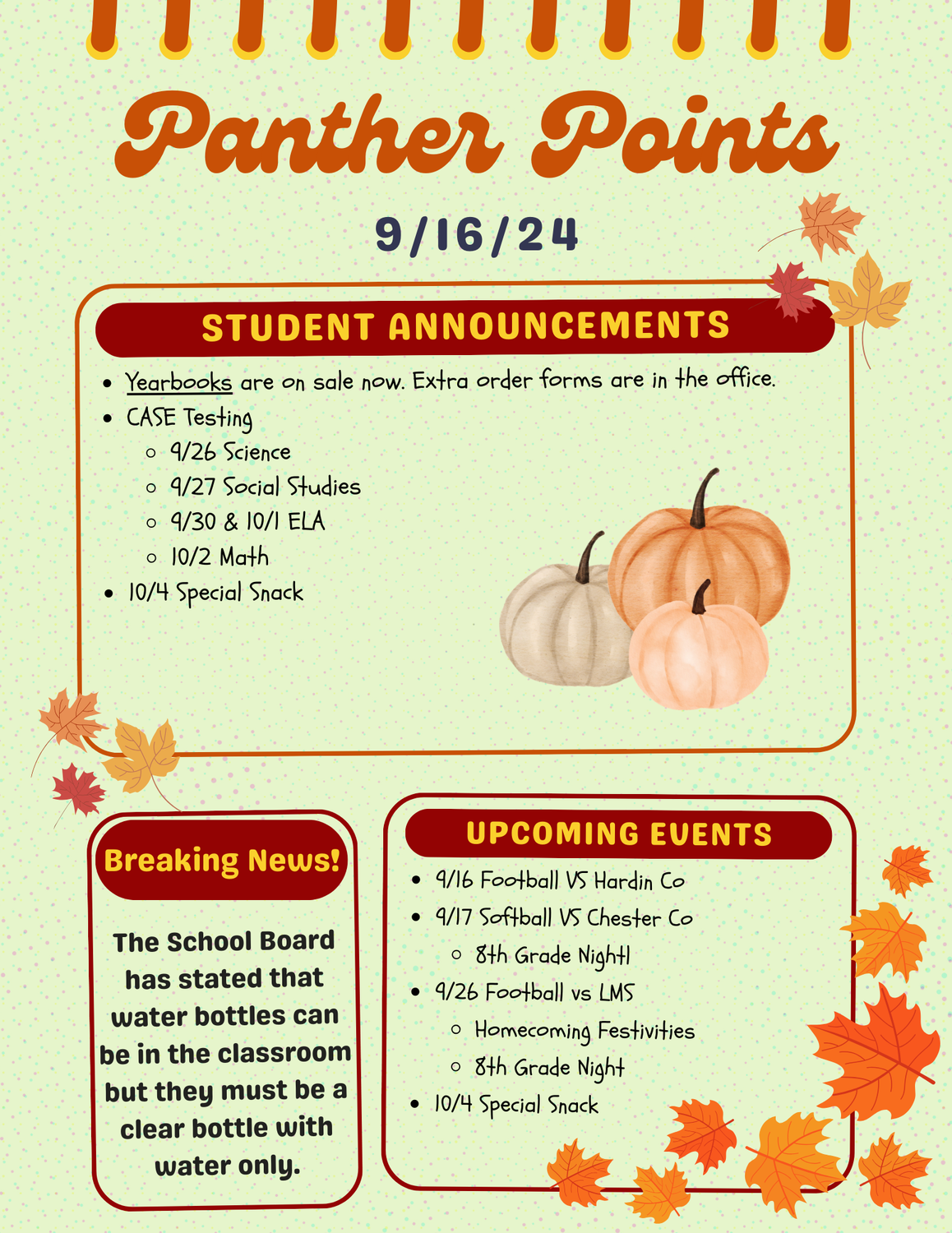 Principal Points | Decatur County Middle School