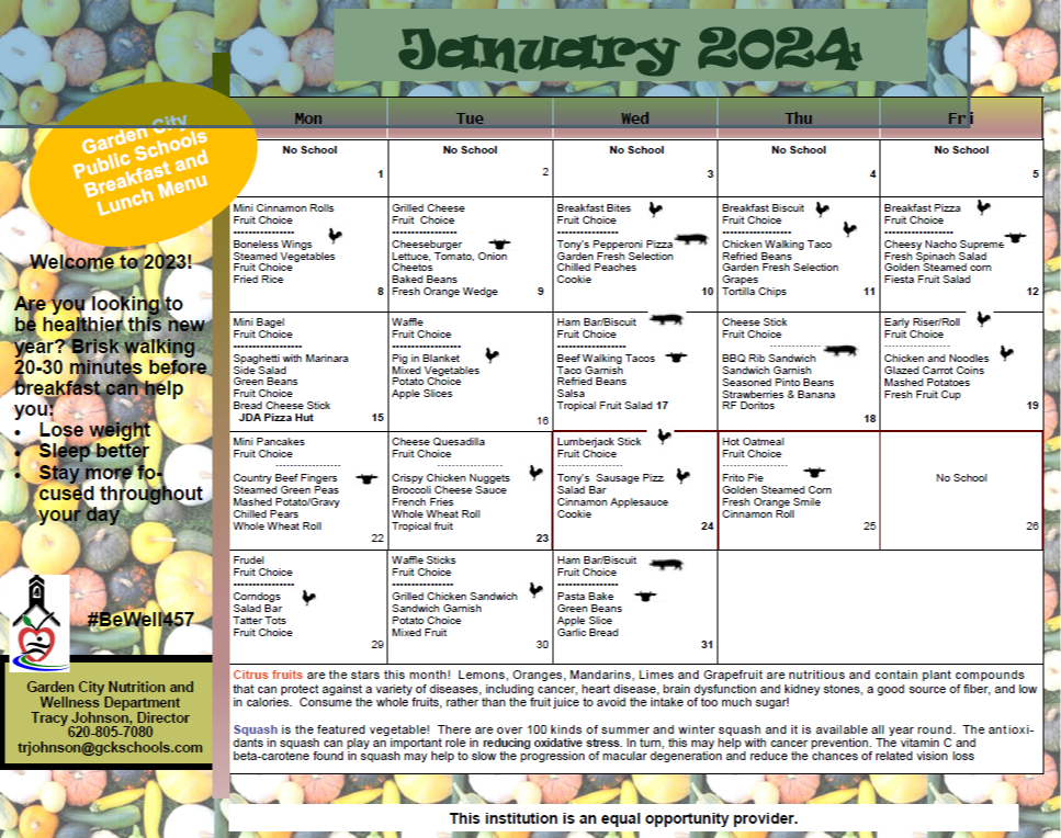 School Menus | Garden City Public Schools