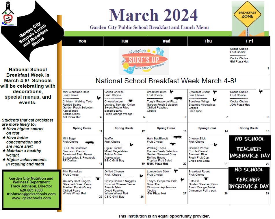 School Menus | Garden City Public Schools