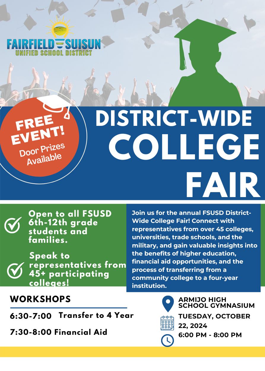 Secondary Education | Fairfield-Suisun Unified School District