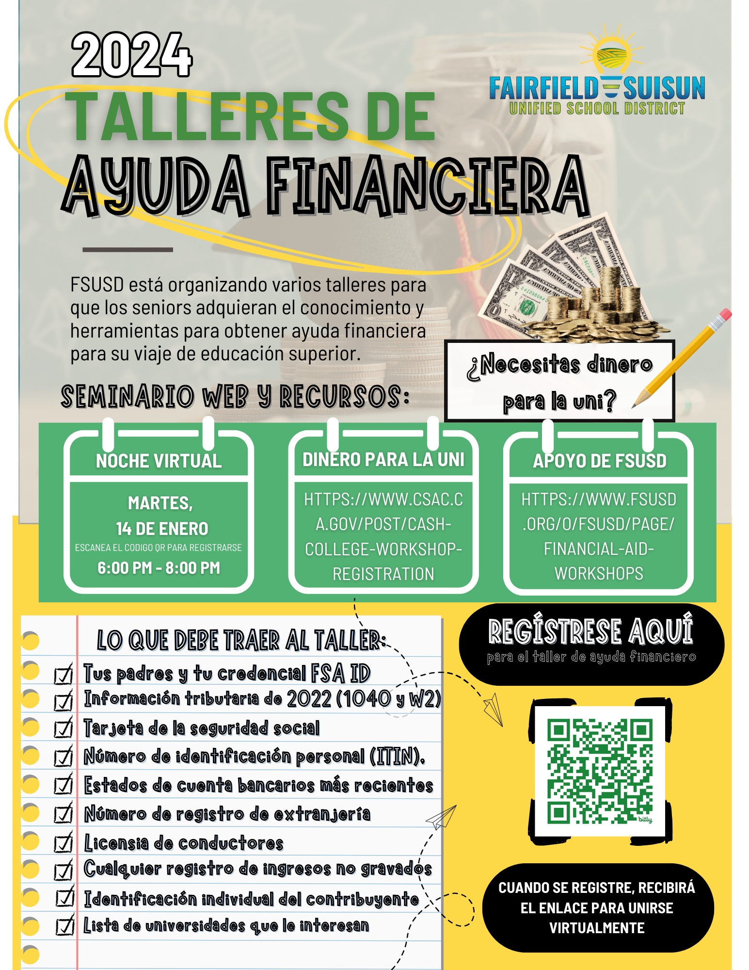 Financial Aid Workshops | Fairfield-Suisun Unified School District