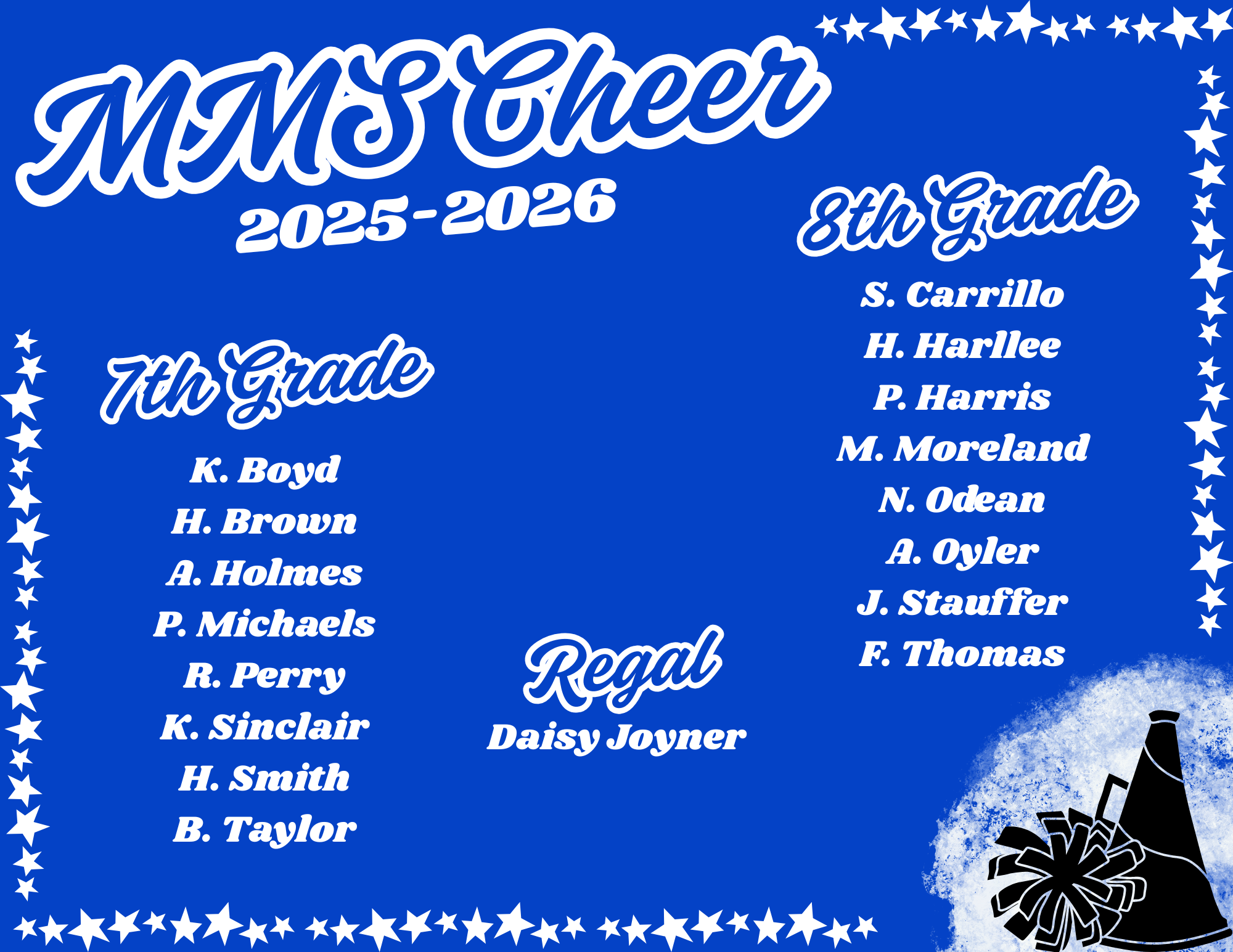 Cheerleading | McCarroll Middle School