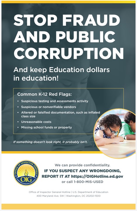 OIG HOTLINE | Mountain View-Gotebo Public Schools