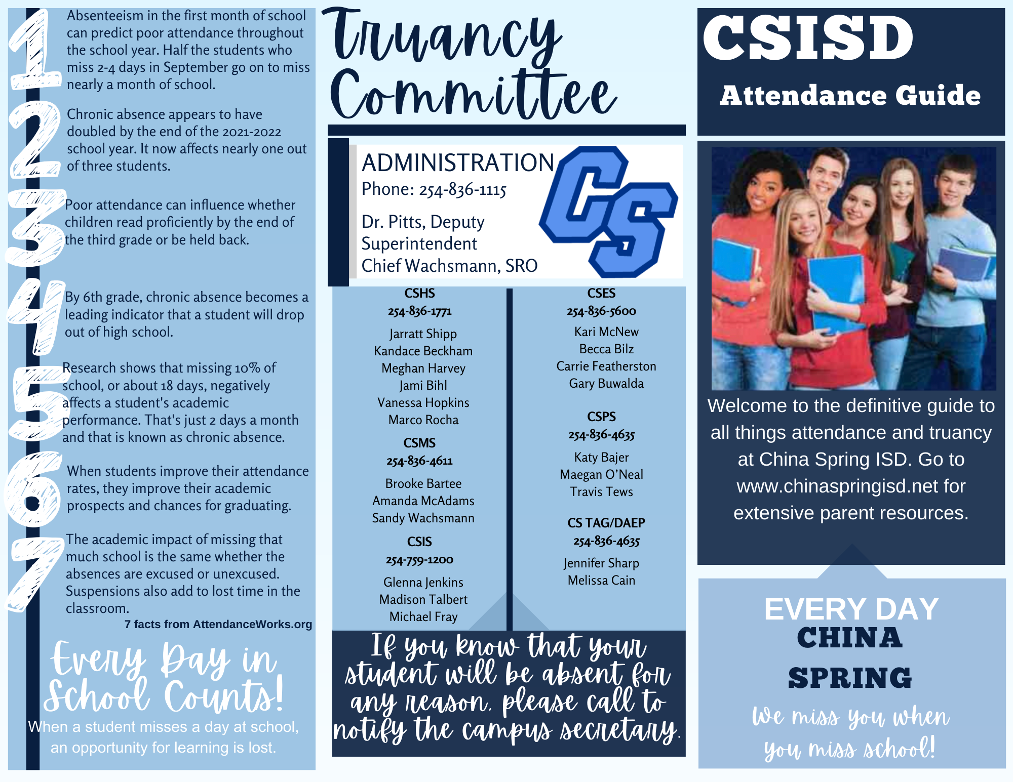 Attendance | China Spring ISD