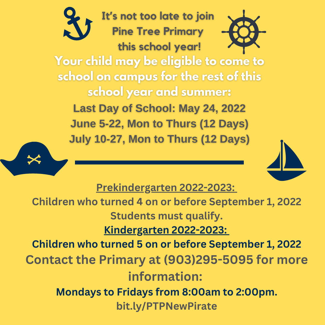 PRIMARY ANNOUNCEMENTS | Pine Tree Primary School