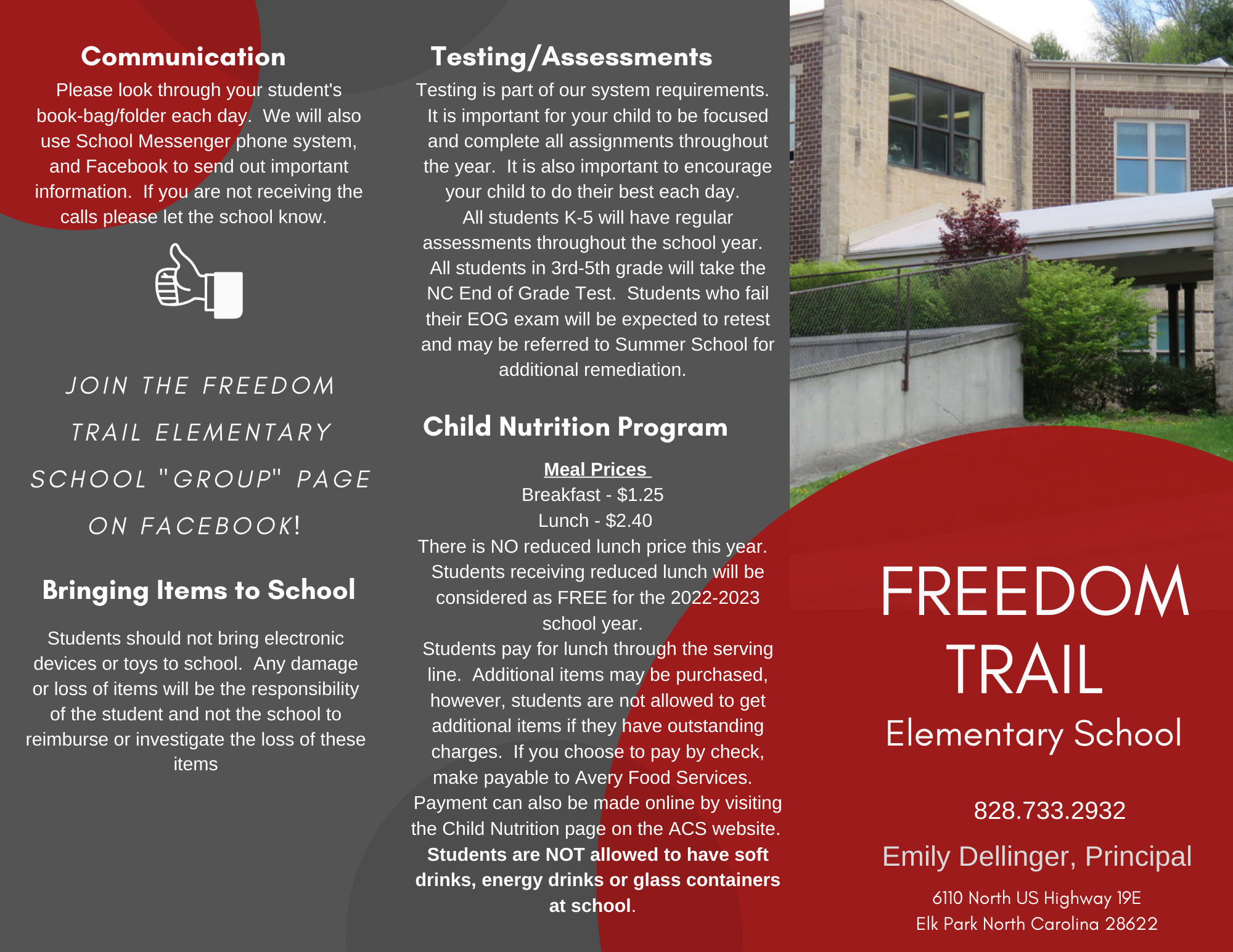 School Information and Guidelines | Freedom Trail Elementary School