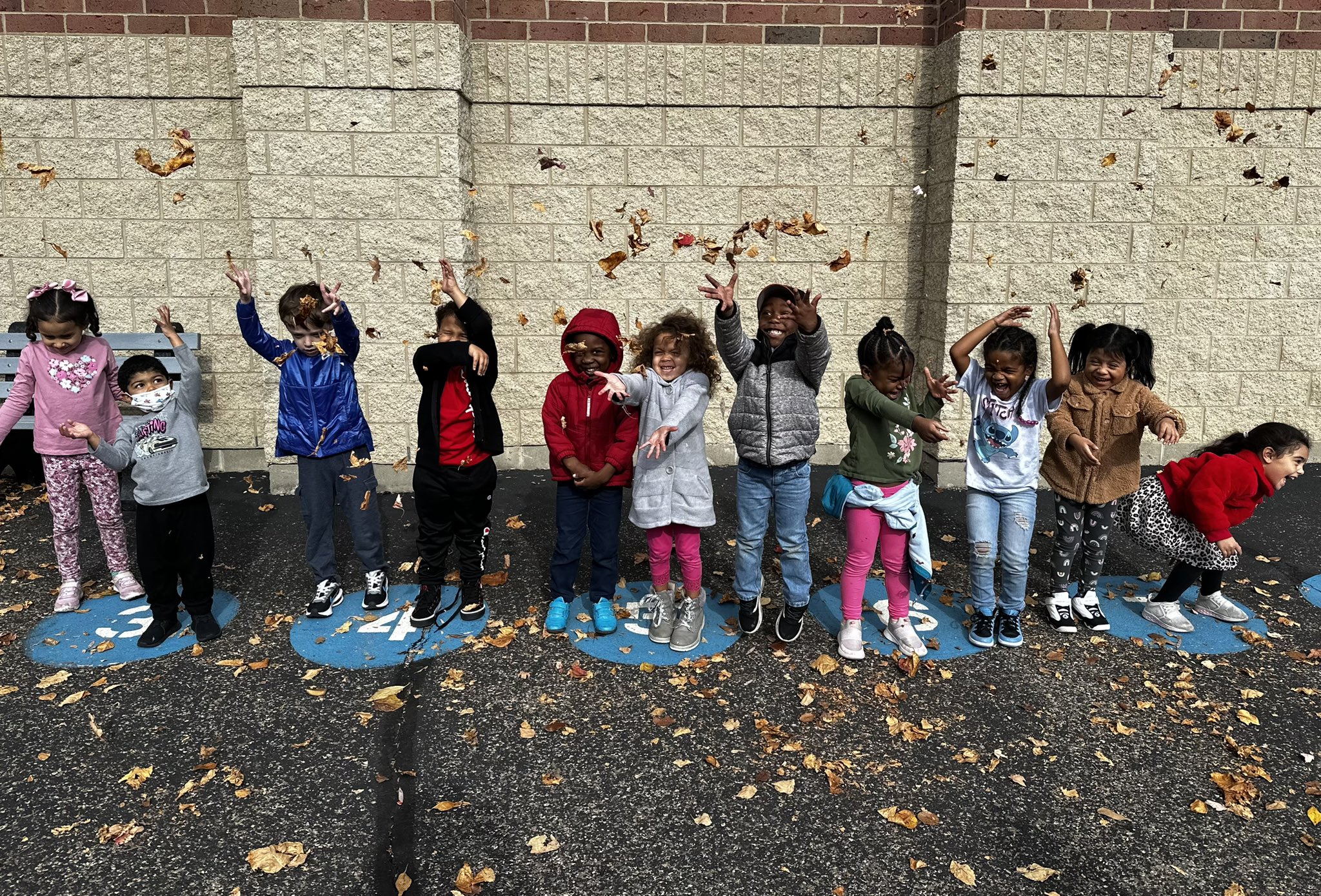 Elementary School Kids Playing