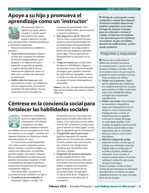 Parent Newsletters | Lamar County Elementary School