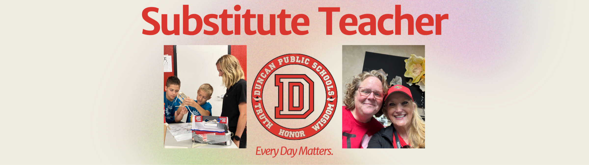 2025 Substitute Teacher Information | Duncan Public Schools