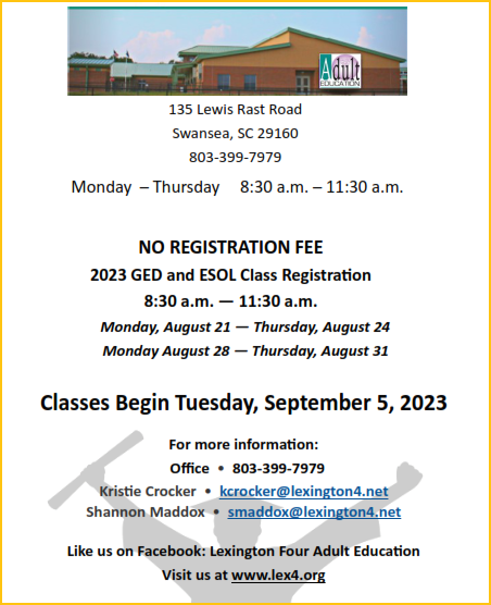 Adult Education | Lexington School District 4