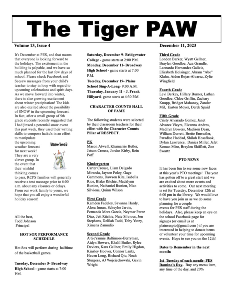 Resources | Plains Elementary School