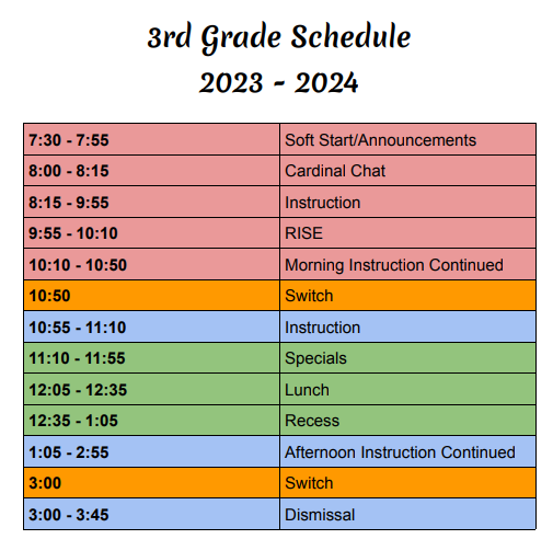 Third Grade | Fall Creek Elementary School