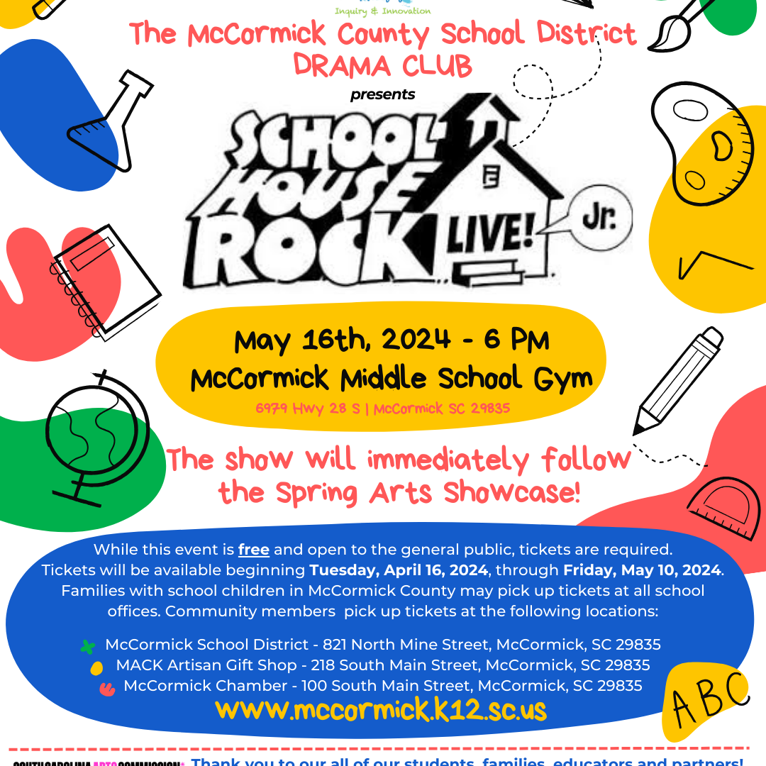 MCSD Arts Department | McCormick County Schools