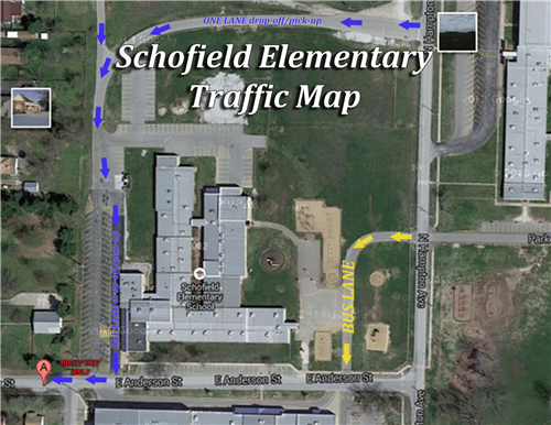 Traffic Flow Map | Schofield Elementary