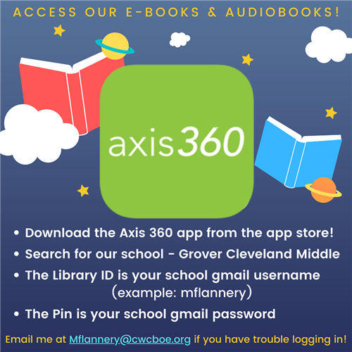 Library Overview | Grover Cleveland Middle School