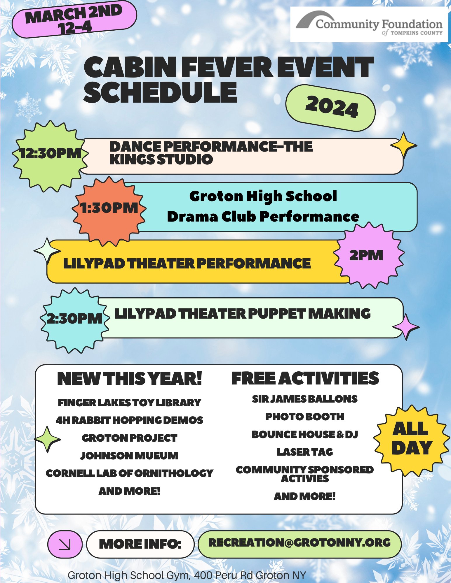 School & Community Events | Groton Central School District
