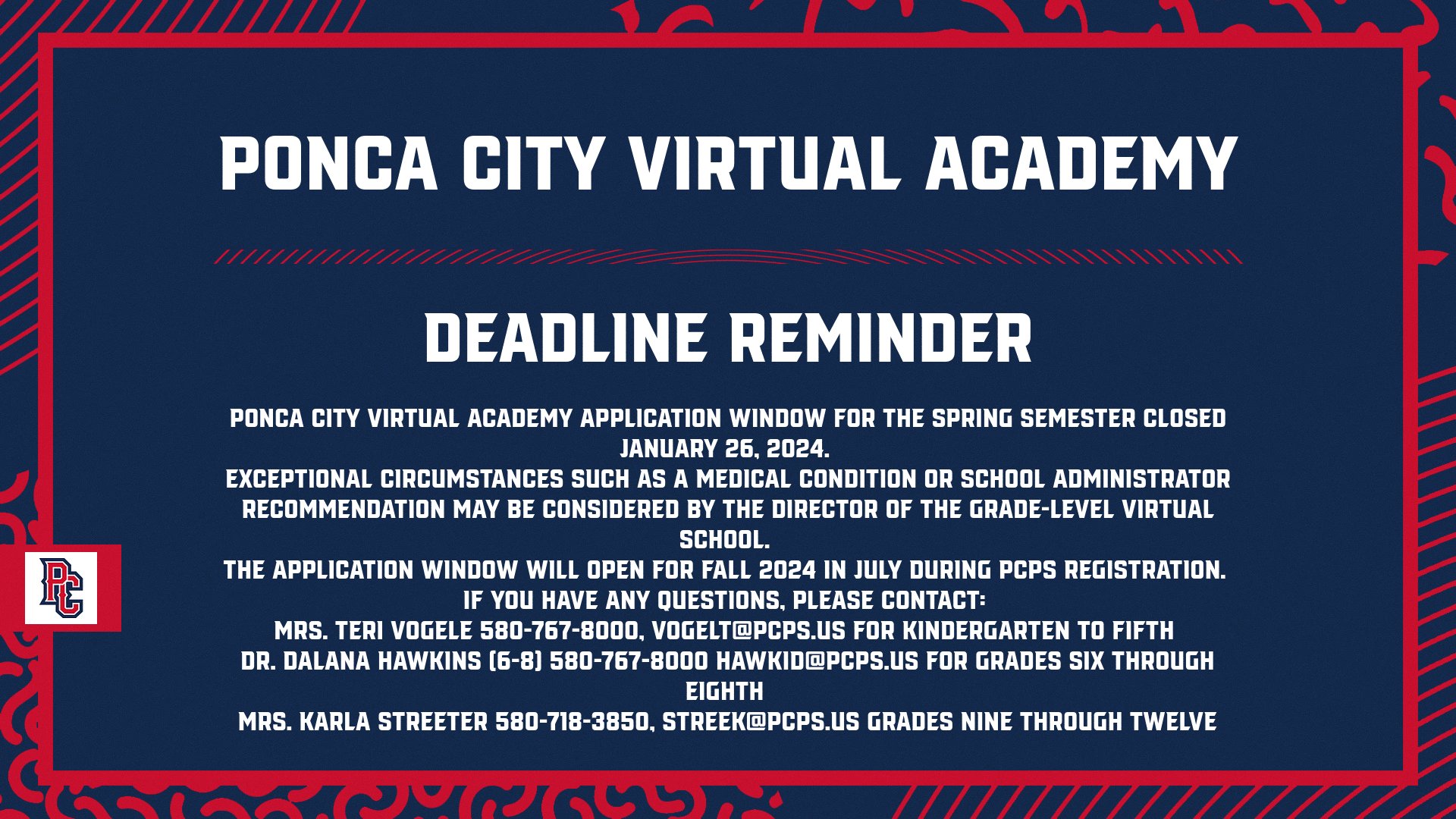Ponca City Virtual Academy (PCVA) | Ponca City Public Schools