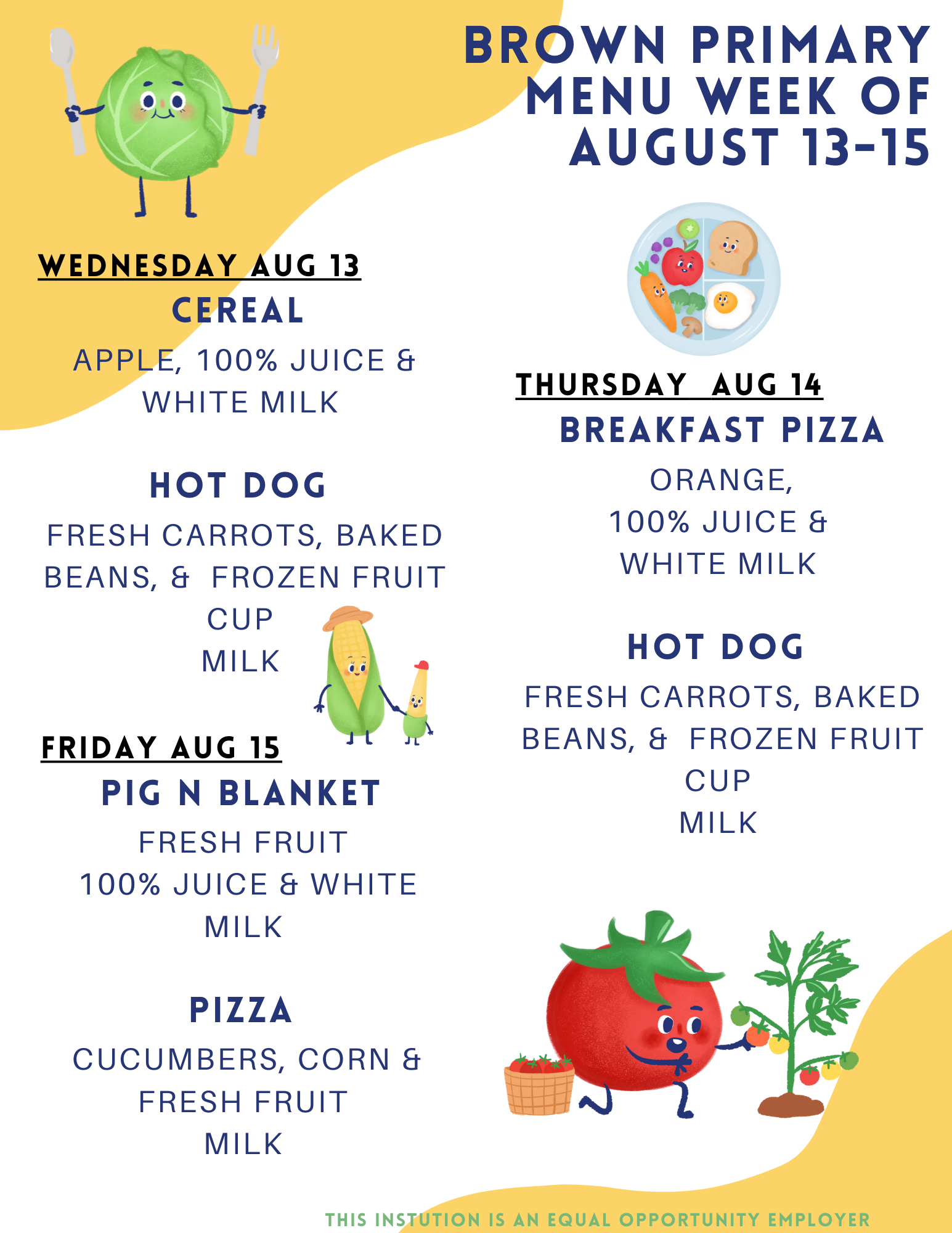 Lunch Menus | Smithville ISD