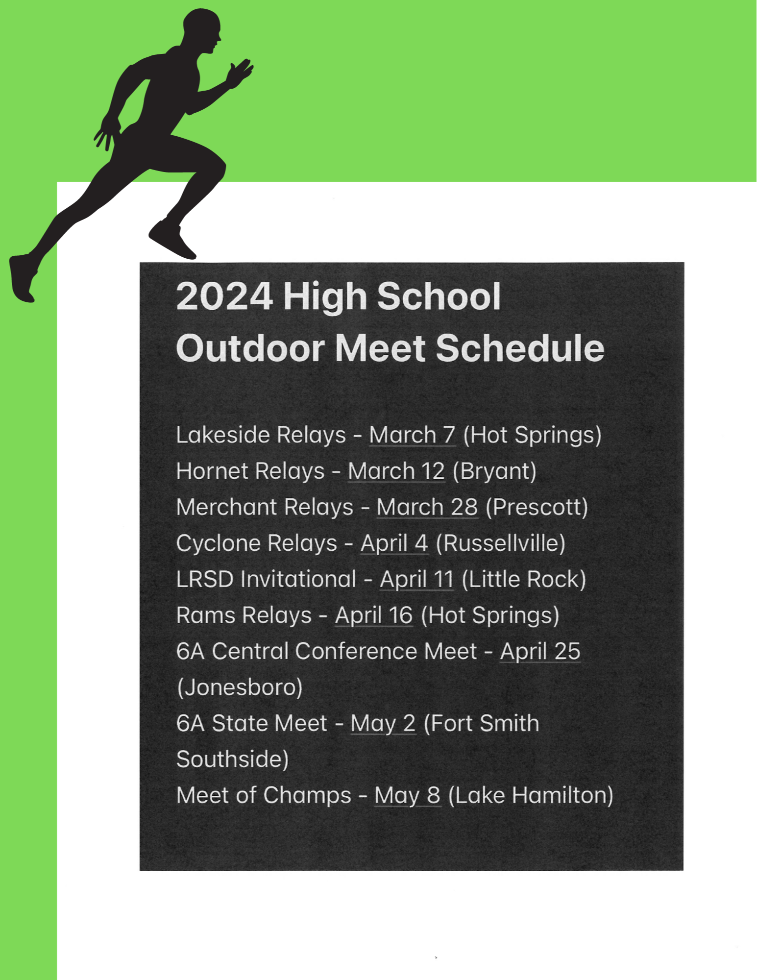 Gryphon Track and Field | LR Southwest Magnet High School