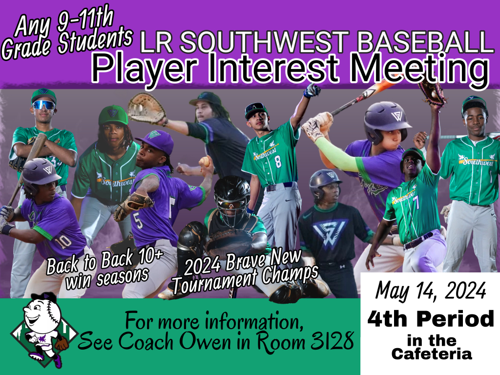 Gryphon Baseball and Softball | LR Southwest Magnet High School