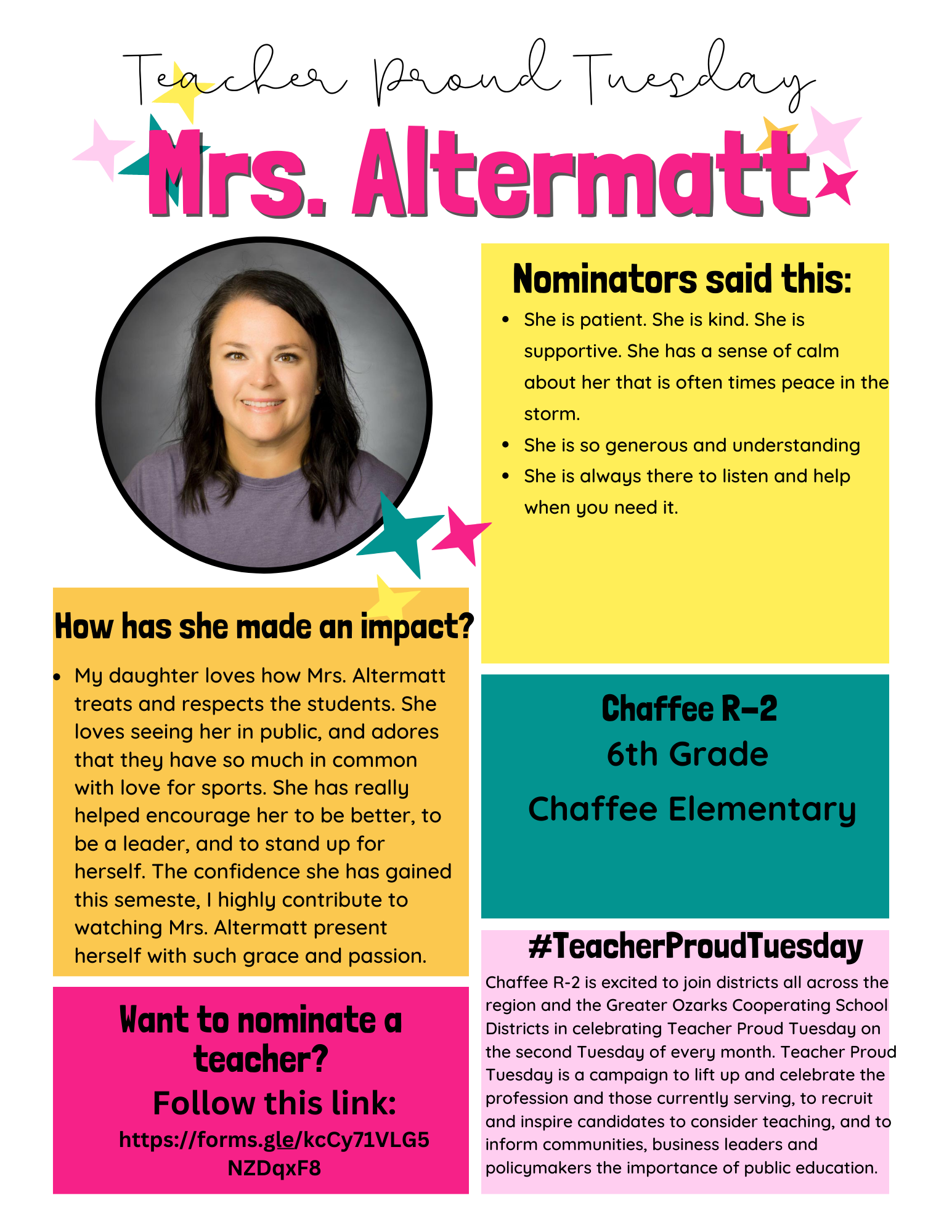 Elementary School Announcements | Chaffee R-2 School District