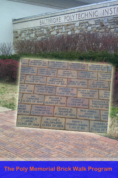 Memorial Brick Walk Program | Baltimore Polytechnic Institute