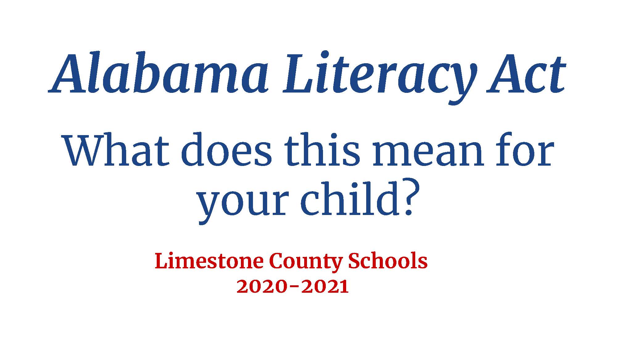 Elementary Curriculum | Limestone County Schools