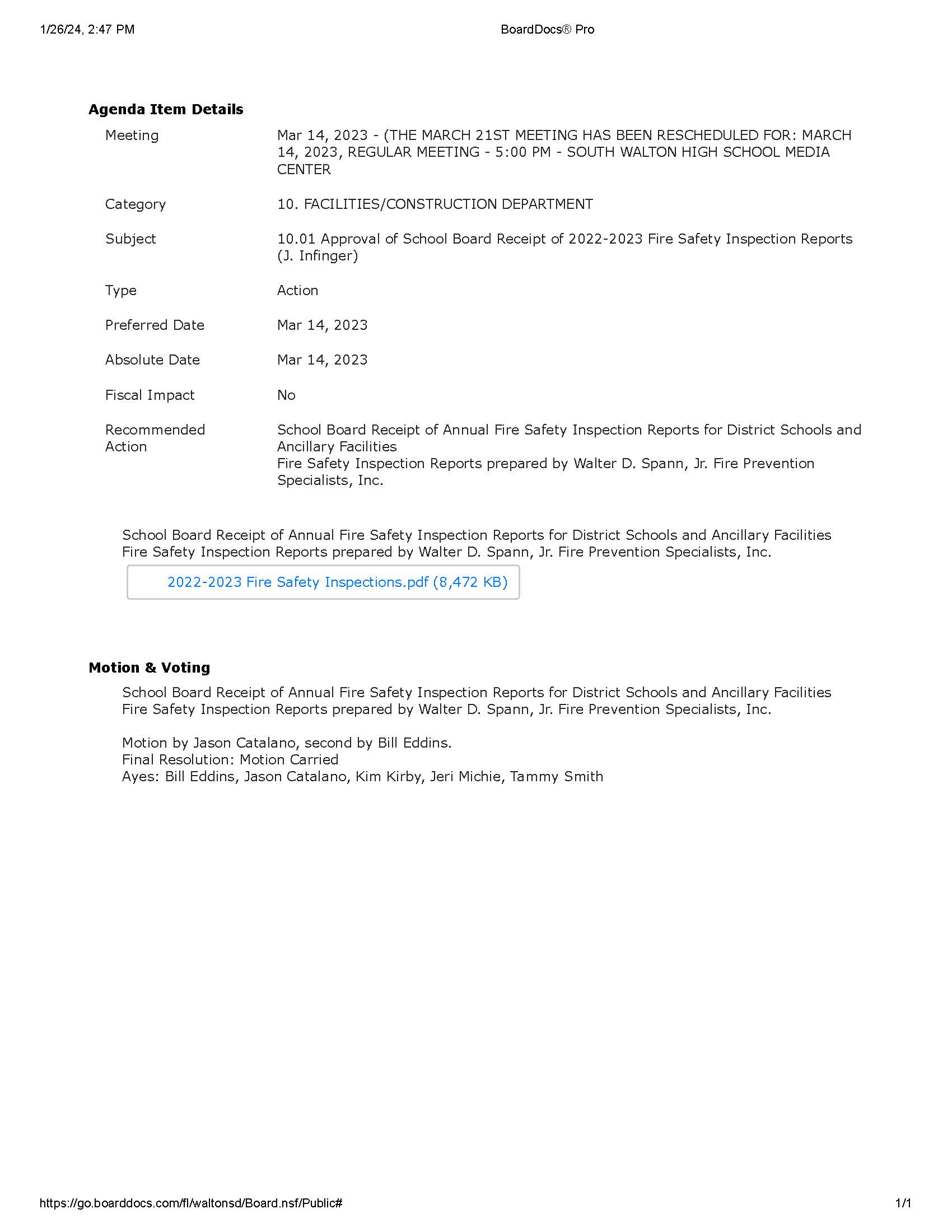 Annual Safety and DOH Reports | Van R. Butler Elementary School