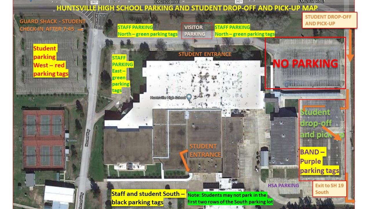 Student Parking Information | Huntsville High School